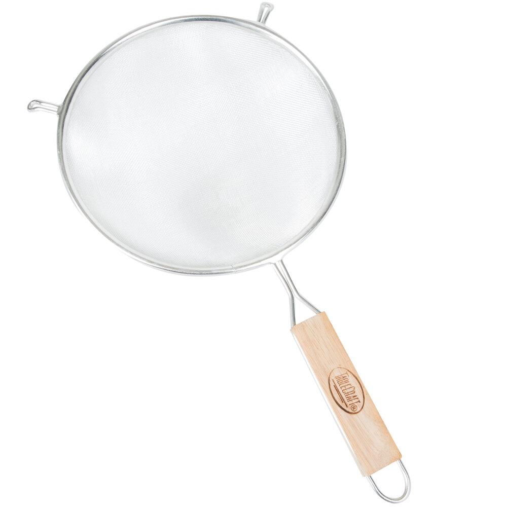 TableCraft 94 8" Fine Tin Single Mesh Strainer