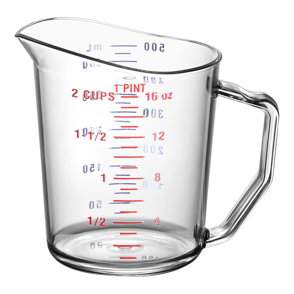 Cambro Camwear® 1 Pint Clear Polycarbonate Measuring Cup 50MCCW135