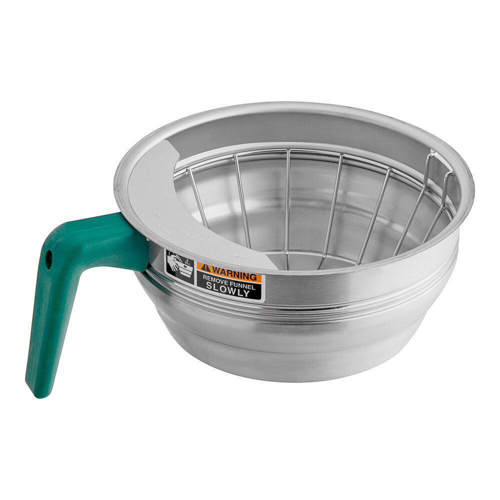 Bunn 20216.0004 7 1/8" Green Funnel Assembly with Swivel