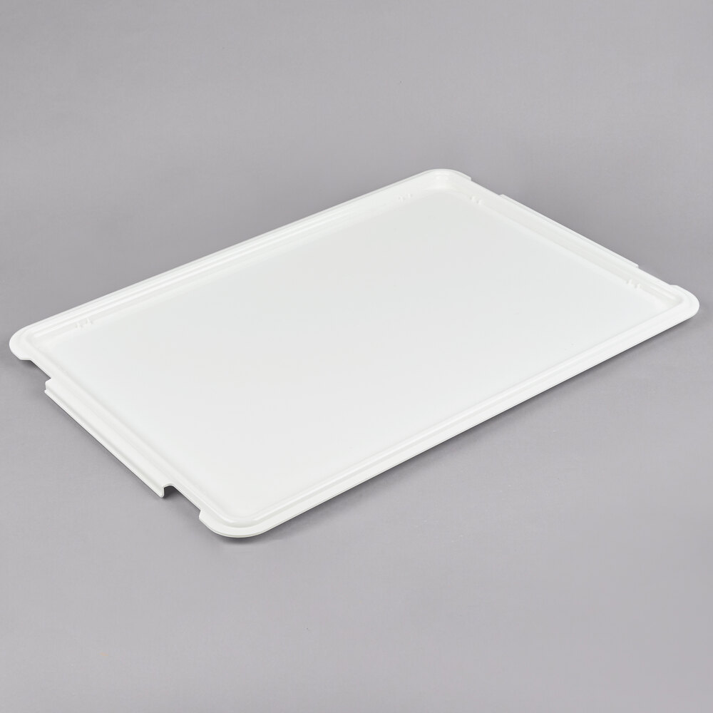 Cambro DBC1826CW148 Camwear® 18" x 26" White Pizza Dough Proofing Box Lid
