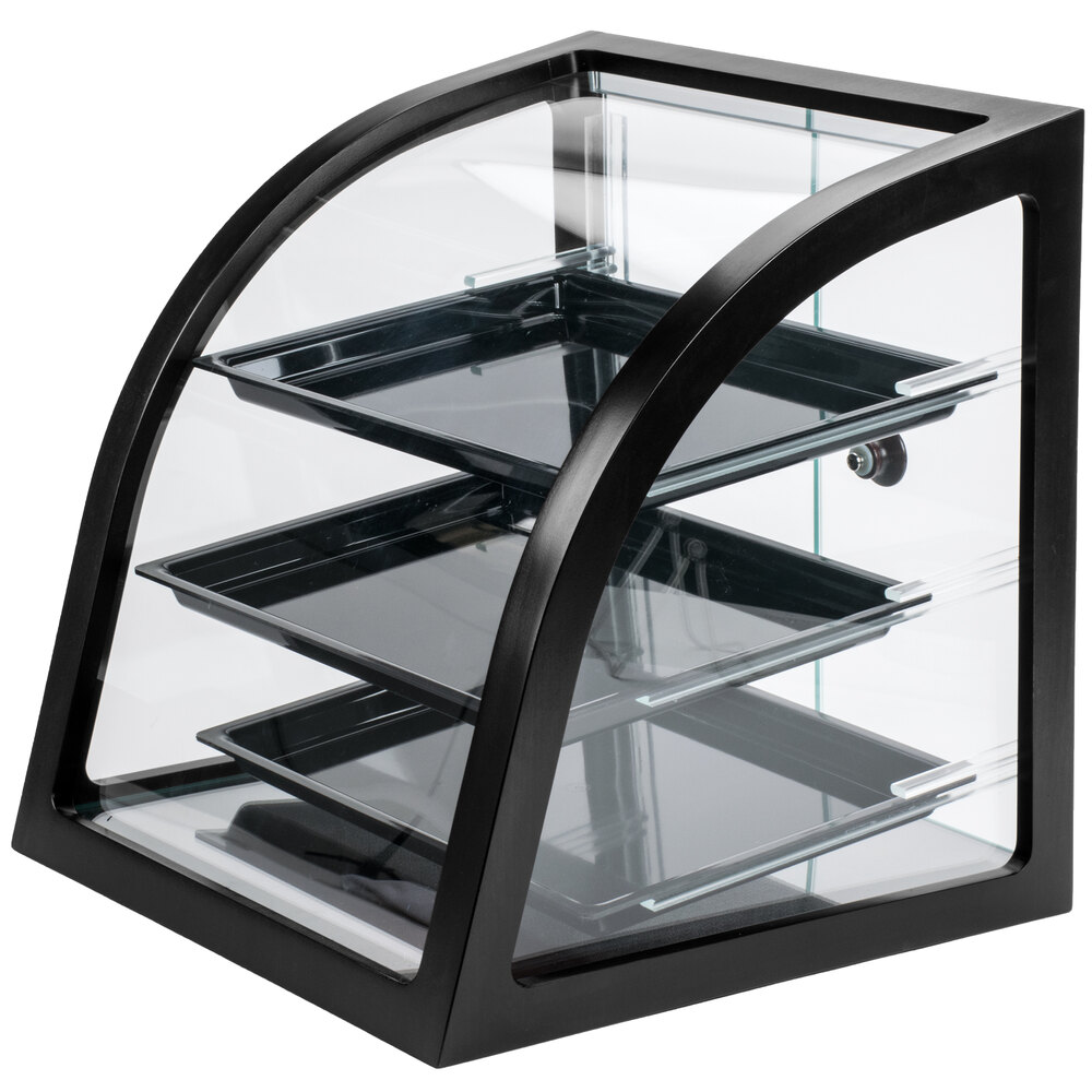 Cal-Mil P255-96 Midnight Bamboo Euro Style Display Case with Rear Door ...