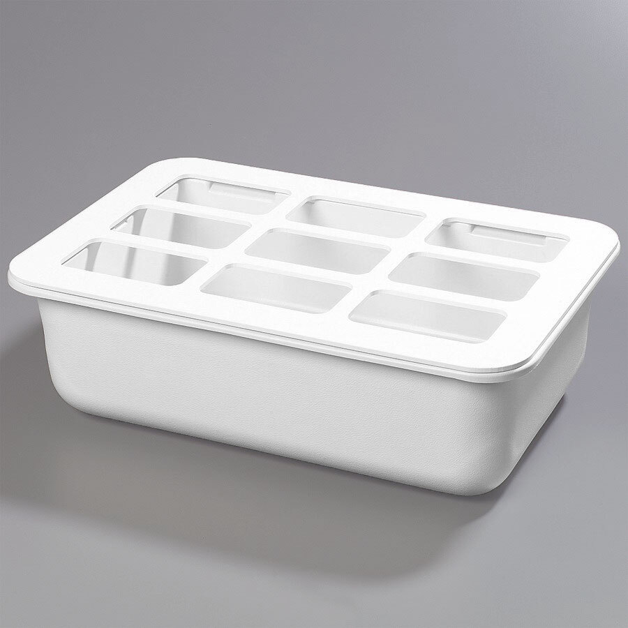 Carlisle CM104902 Coldmaster Full Size White Cold Food Pan Holder with ...