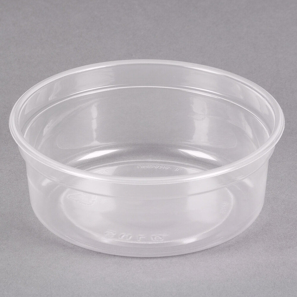 Solo MicroGourmet 8 oz. Contact Clear Polypropylene Deli Container ...