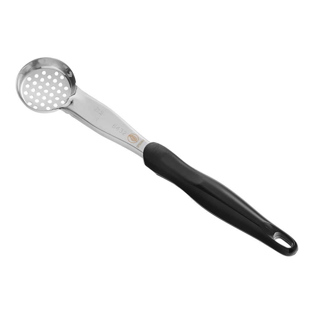 Vollrath 6432120 Jacob's Pride® 1 oz. Black Perforated Round Spoodle ...