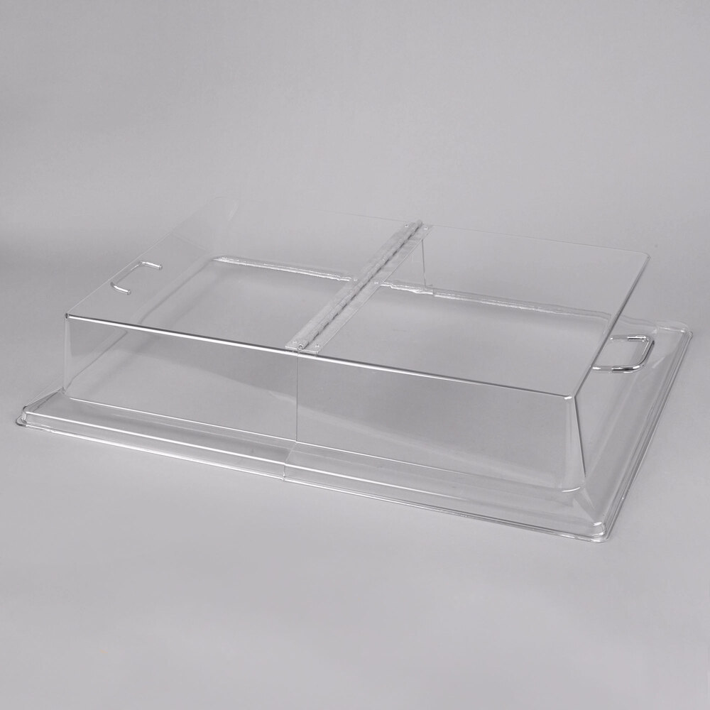 Cambro RD1826CWH Camwear 18" x 26" Clear Dome Display Cover with Hinged Lid