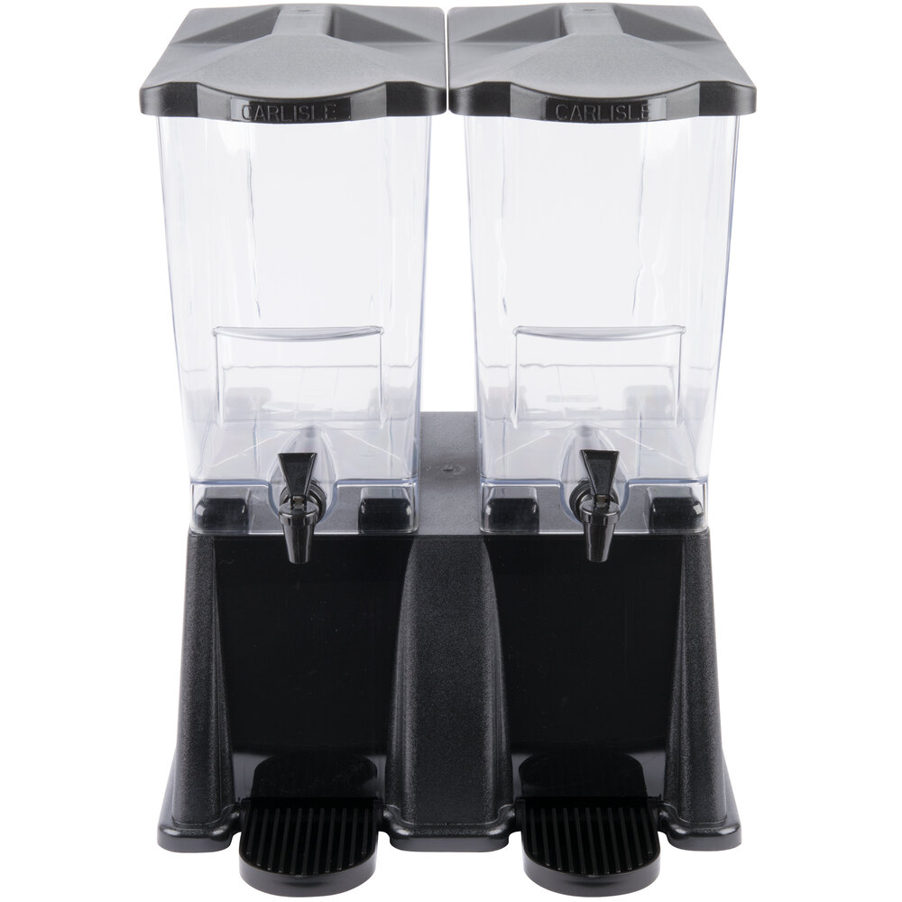 Carlisle 1085303 TrimLine Double 3.5 Gallon Economy Beverage Dispenser ...