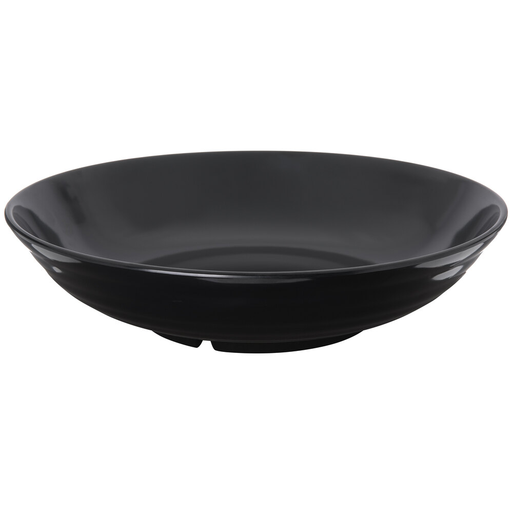 Carlisle 791303 Designer Displayware Black 13" Melamine 10 lb. Round ...
