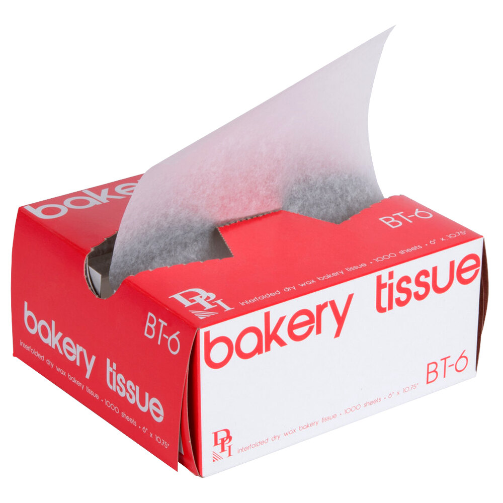 Durable Packaging BT-6 Interfolded Bakery Tissue Sheets 6" x 10 3/4 ...