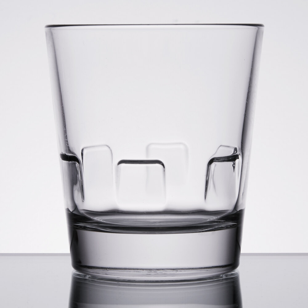 Libbey 15963 Optiva 12 oz. Customizable Stackable Rocks / Double Old ...