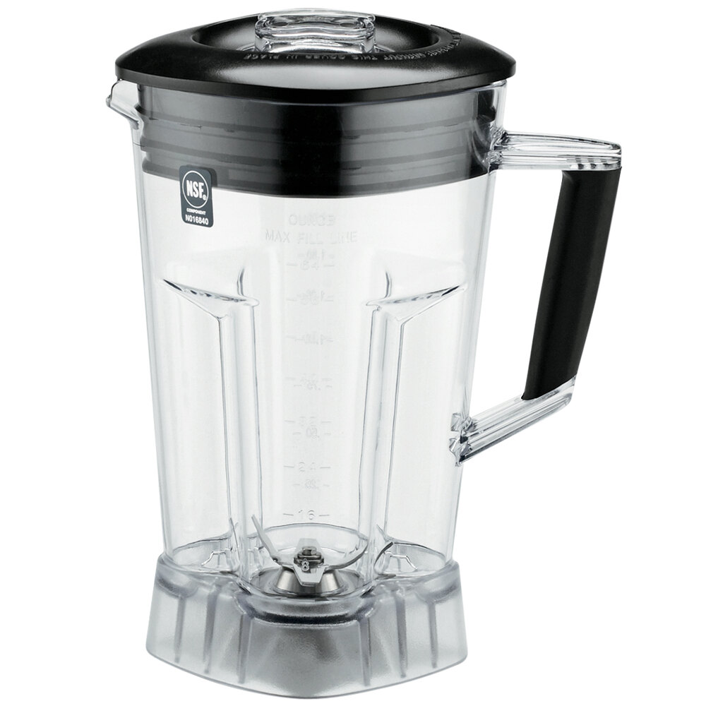 Waring CAC89 64 oz. Clear Copolyester Blender Jar with Blending ...