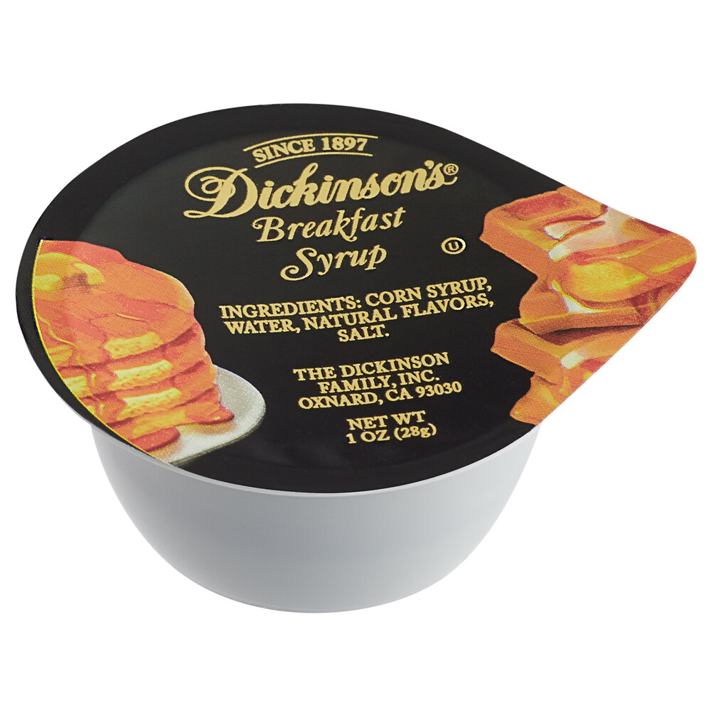 Dickinson's Breakfast Syrup 1 oz. Portion Cup - 100/Case