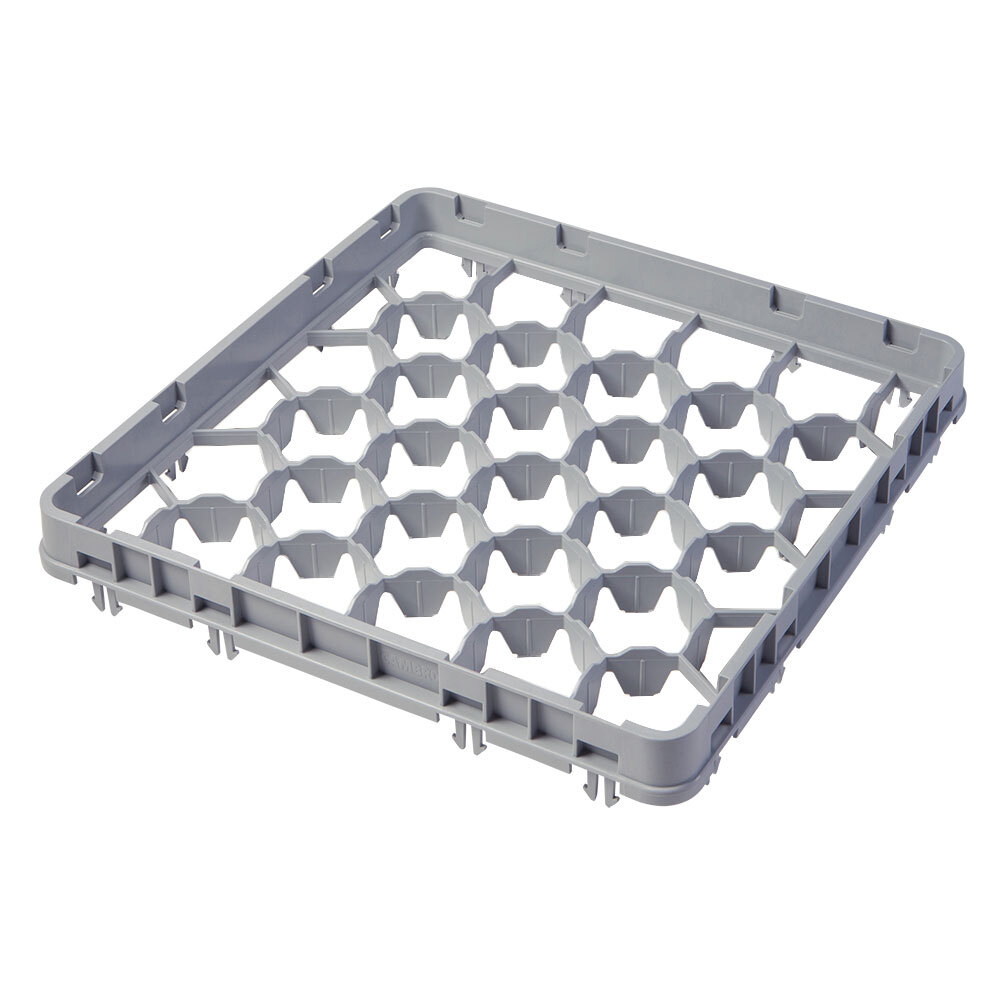 Cambro 30GE2151 Soft Gray Full Size 30 Compartment Half Drop Glass Rack ...