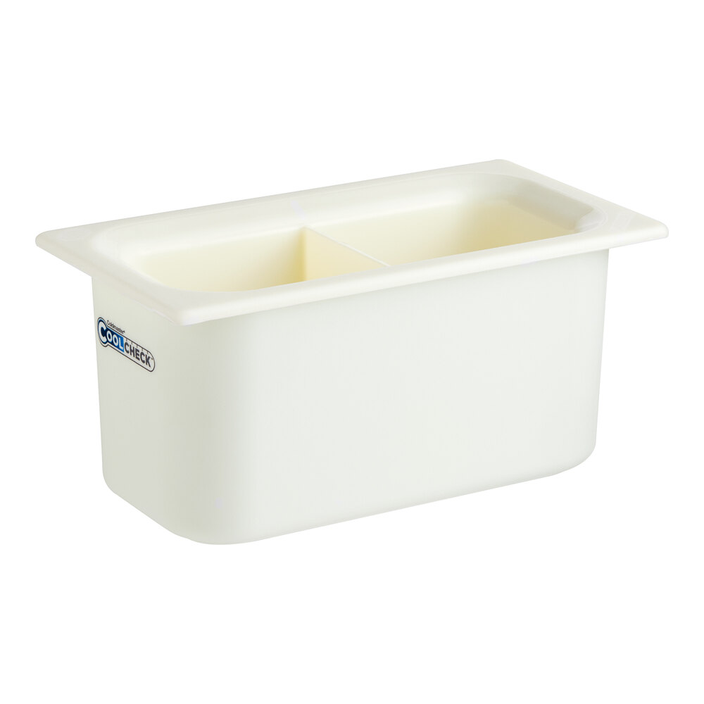 Carlisle CM1103C1402 Coldmaster CoolCheck 1/3 Size White Divided Cold ...