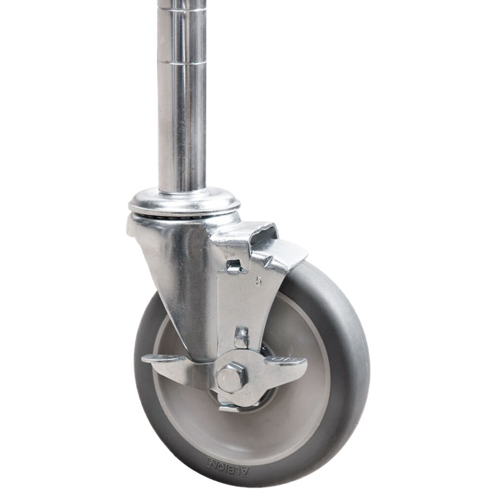 Regency 34" NSF Chrome Mobile Shelving Post