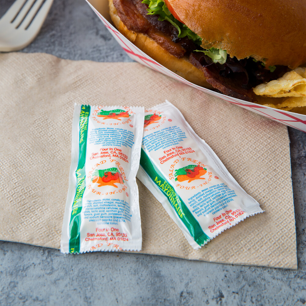 Mayonnaise Low Calorie 12 Gram Portion Packets 200 Case mayonnaise-low-calorie-12-gram-portion-packets-200-case