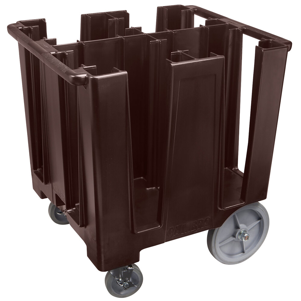 Cambro DCS1125131 Versa Dark Brown Dish Caddy - 4 Column