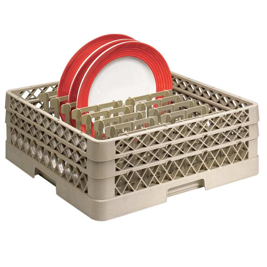 Vollrath TR3AAP16 Traex® Beige Full Size Extended Peg Rack for 18 1/16 ...