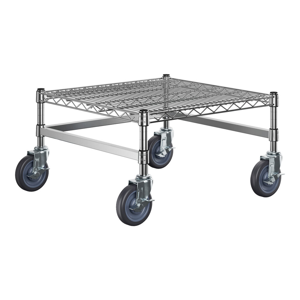 Regency 24" x 24" x 14" Chrome Plated Mobile Dunnage Rack Kit with ...