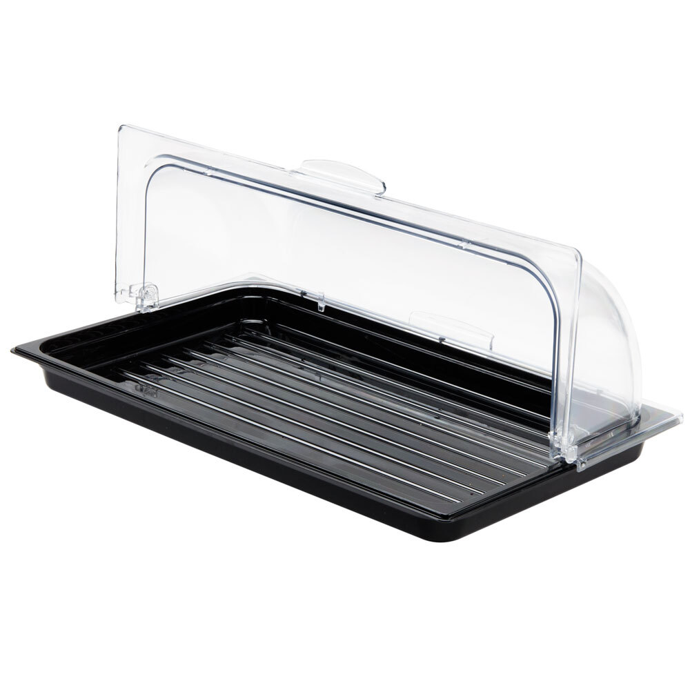 Sample and Display Tray Kit with Black Polycarbonate Tray and Roll Top ...