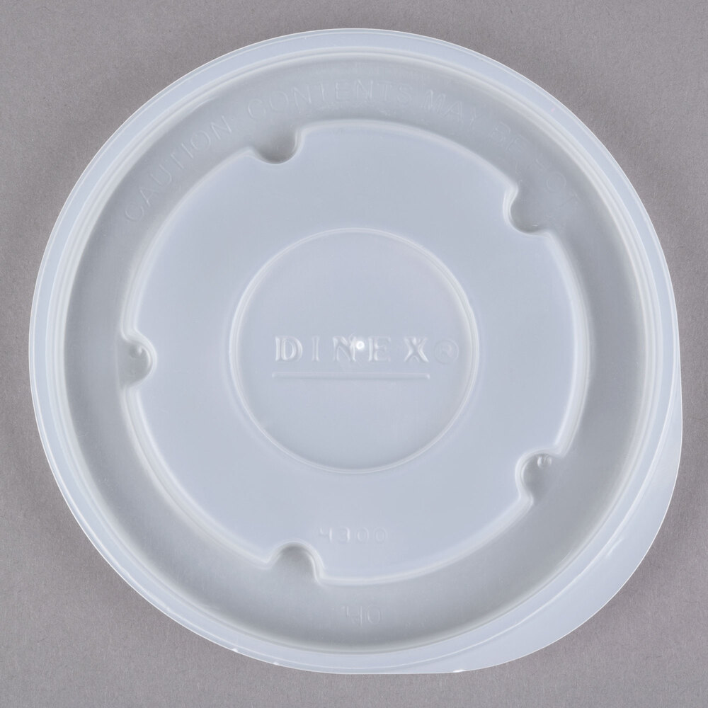 Dinex DX43008714 Heritage Translucent Disposable Lid for Dinex DX4300 ...