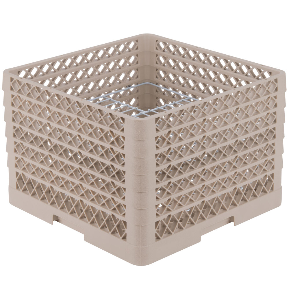 Vollrath PM2011-6 Traex® Plate Crate Beige 20 Compartment Plate Rack ...