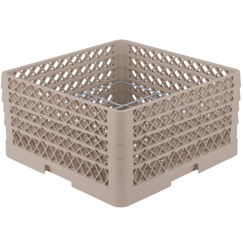 Vollrath PM1211-4 Traex® Plate Crate Beige 12 Compartment Plate Rack ...