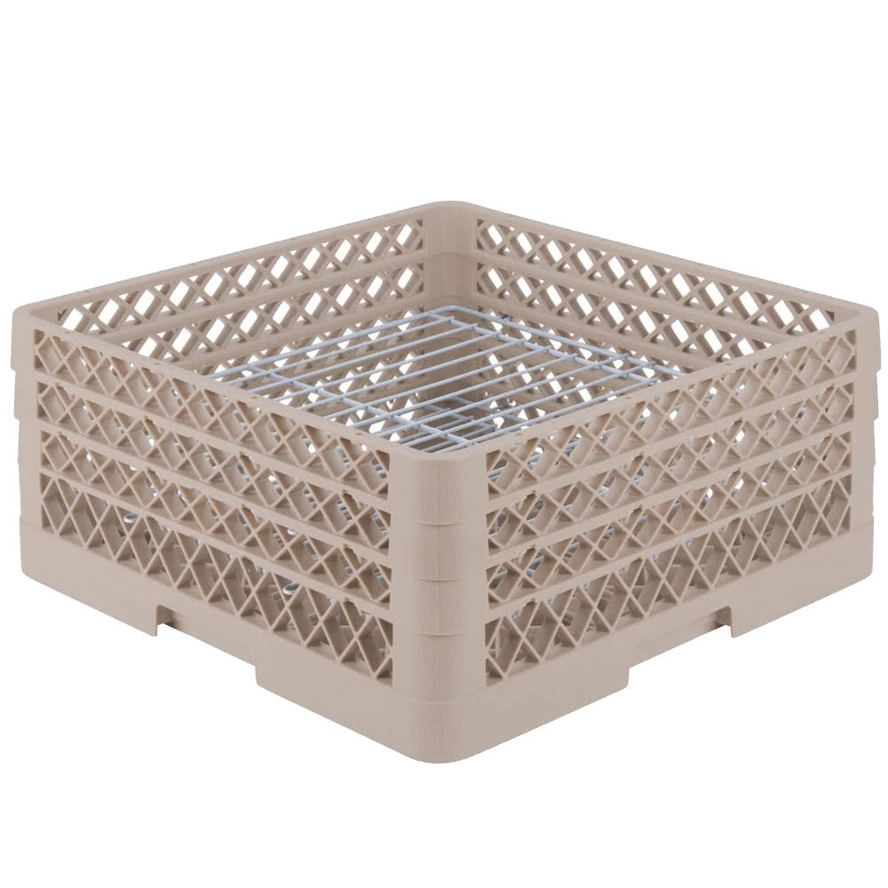 Vollrath PM3208-3 Traex® Plate Crate Beige 32 Compartment Plate Rack ...