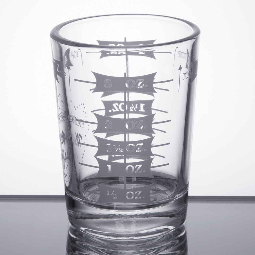 Libbey 5134/1124N 4 oz. Clear Professional Measuring Glass