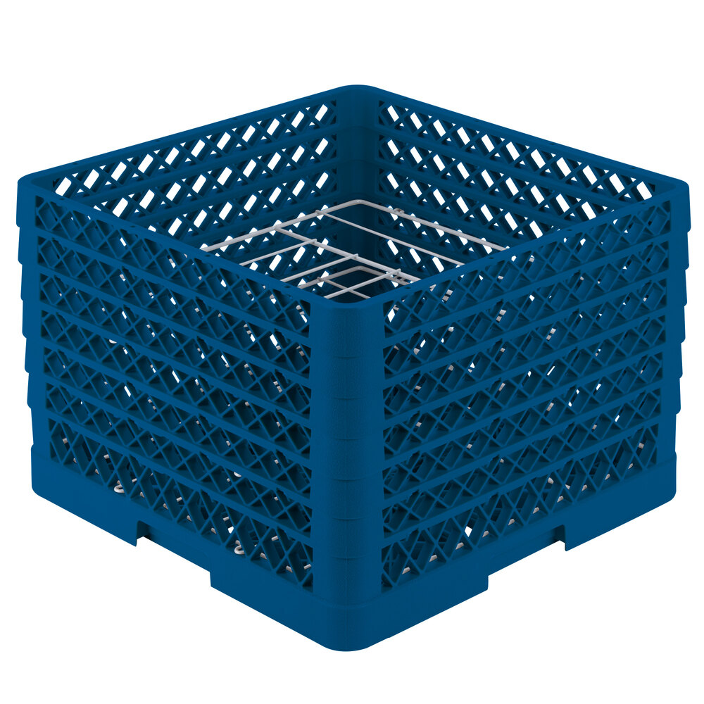 Vollrath PM0912-6 Traex® Plate Crate Royal Blue 9 Compartment Plate ...