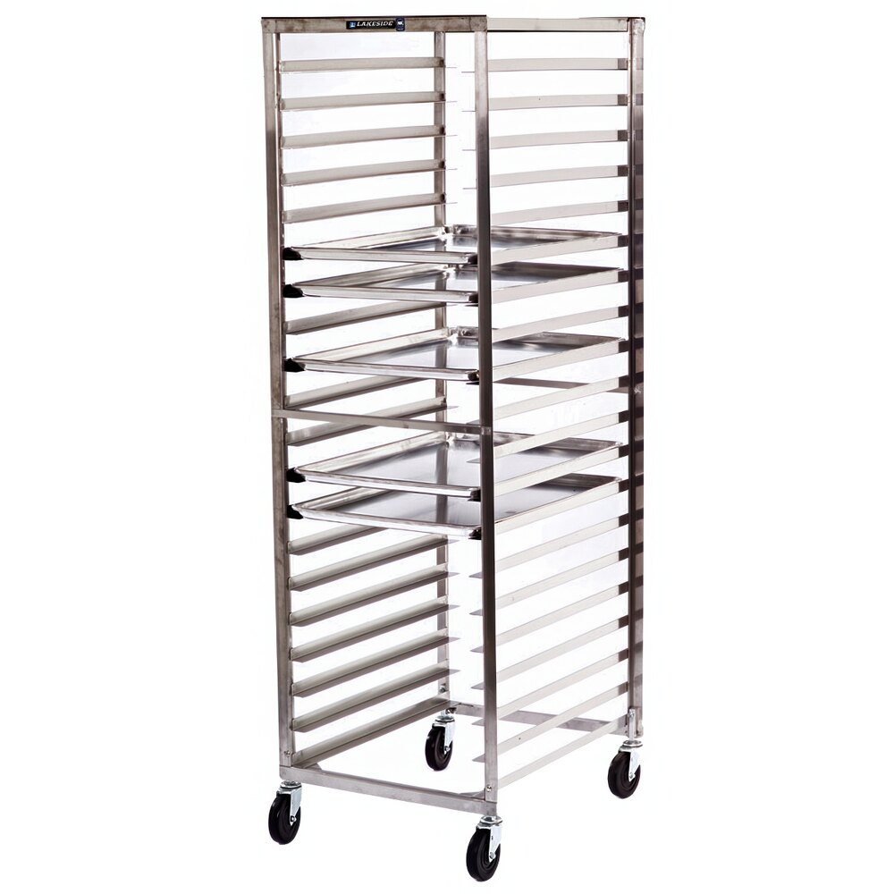 Lakeside 129 41 Pan End Load Stainless Steel Bun / Sheet Pan Rack ...