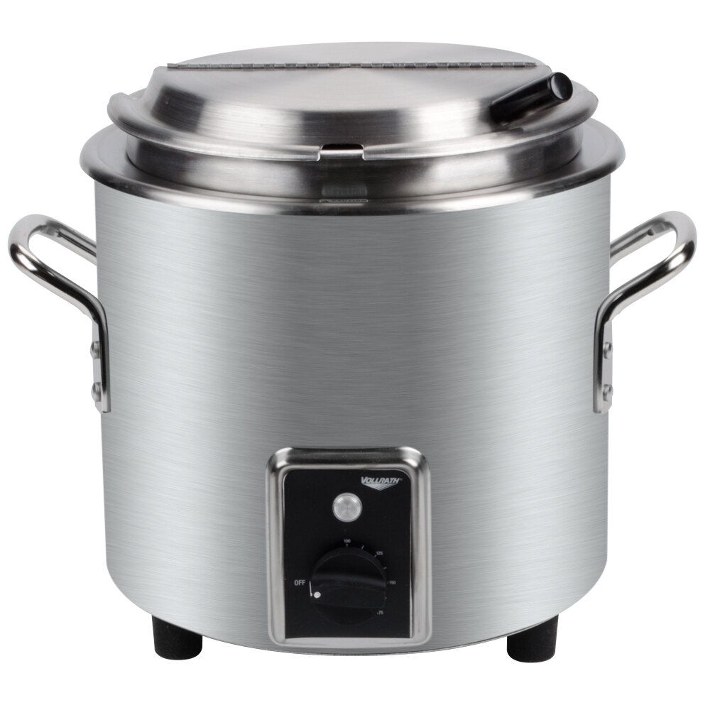 Vollrath 7217210 Natural Finish Retro 11 Qt. Stock Pot Kettle ...