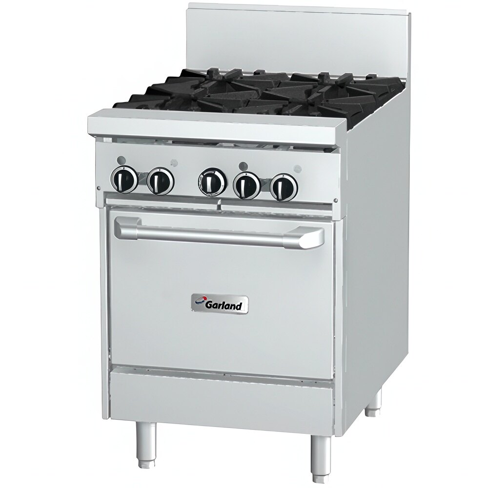 Garland GF24-4L Natural Gas 4 Burner 24" Range with Flame Failure ...