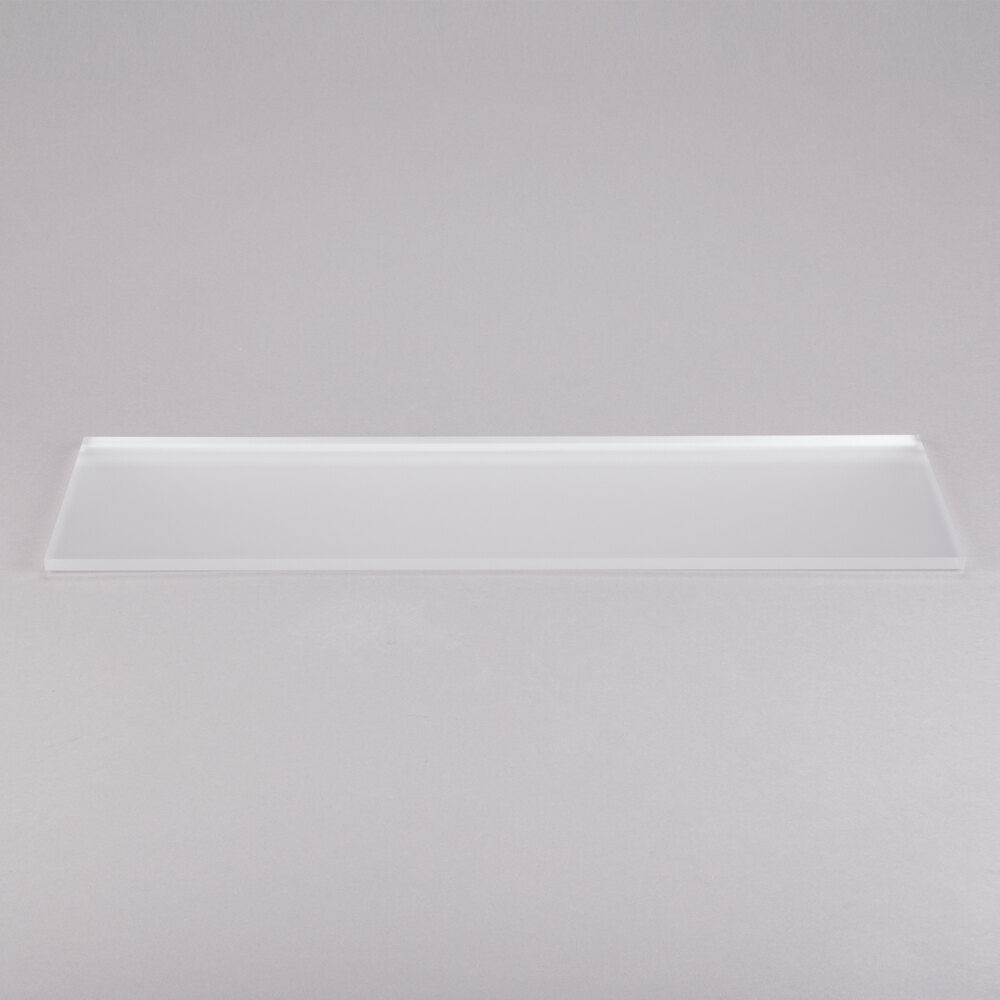 Eastern Tabletop 0507AC 33" x 7" Rectangular Acrylic Buffet Shelf