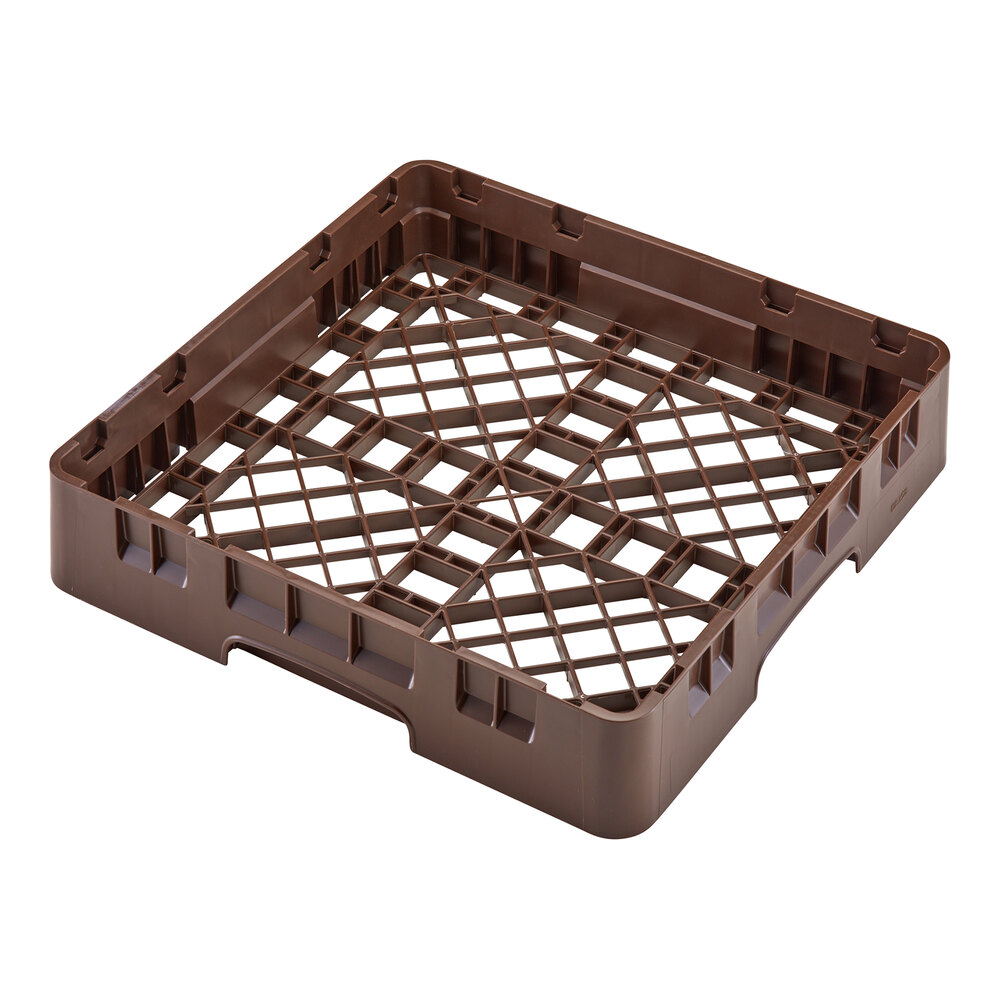 Cambro BR258167 Brown Camrack Full Size Base Rack with Closed Sides