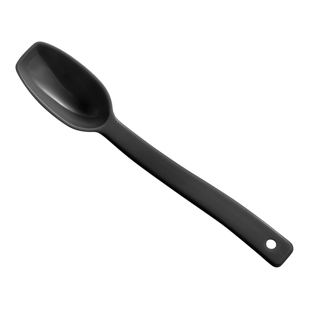 Cambro SPO8CW110 0.5 oz. Black Camwear Solid Salad Bar / Buffet Spoon