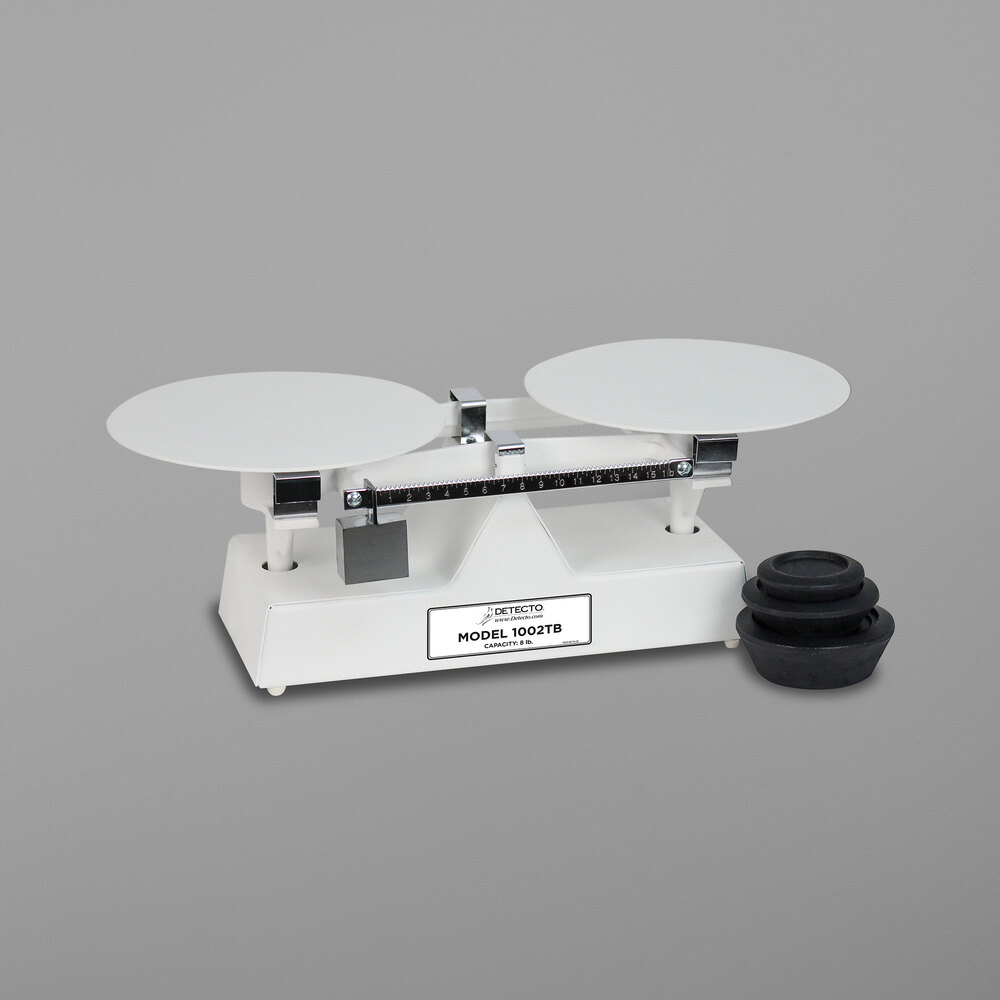 Cardinal Detecto 1002TBNS 8 lb. Baked Enamel Baker's Dough Scale - 16 ...