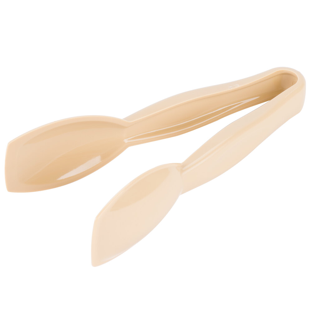 Cambro TGG6133 Lugano 6" Beige Easy-Grasp Plastic Tongs
