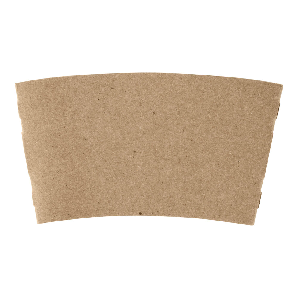 8 oz. Natural Kraft Customizable Coffee Cup Sleeve - 1,800/Case