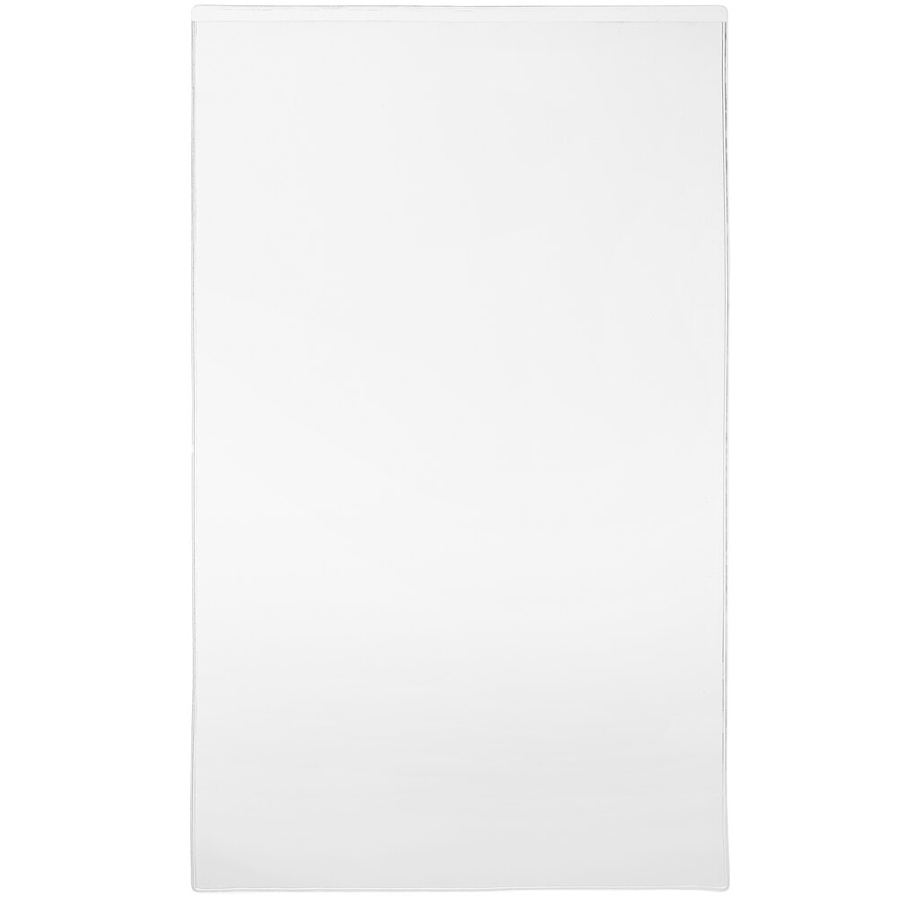 H. Risch, Inc. 8 1/2" x 14" Single Panel / Two View Clear Heat Sealed ...