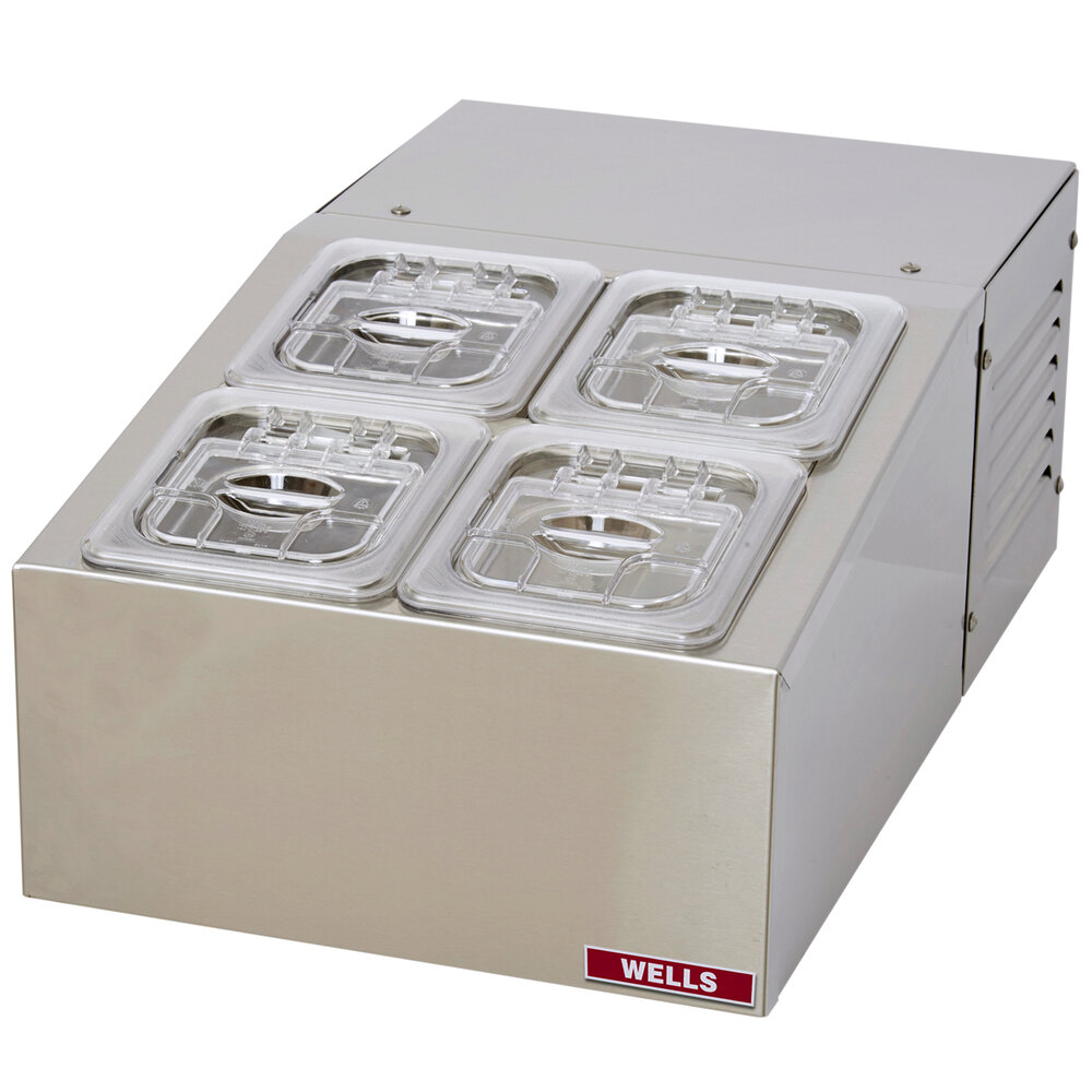 Wells RCTS-4 Self-Contained Refrigerated Countertop Server - Holds (4 ...