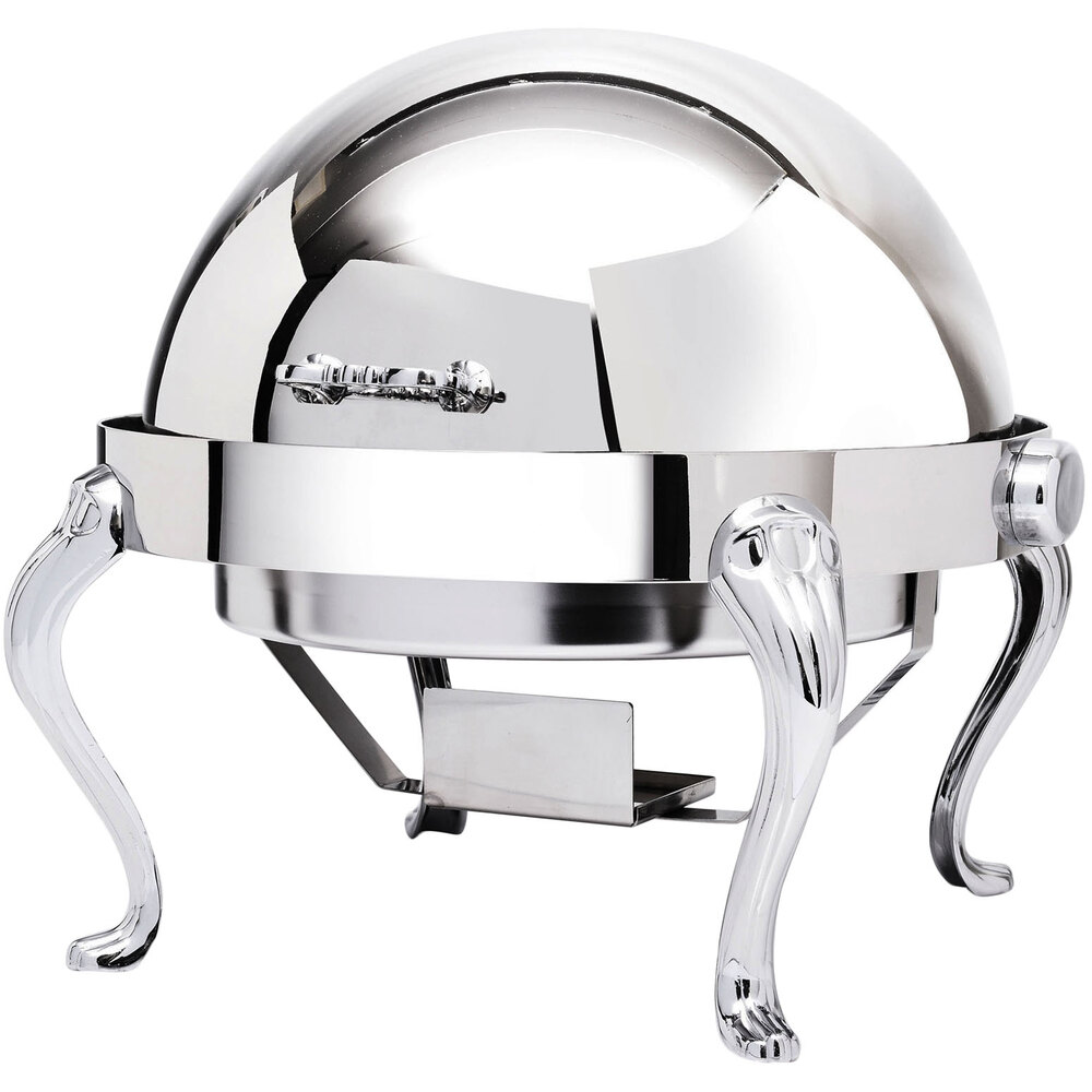 Eastern Tabletop 3118QA-SS Queen Anne 8 Qt. Stainless Steel with Brass ...