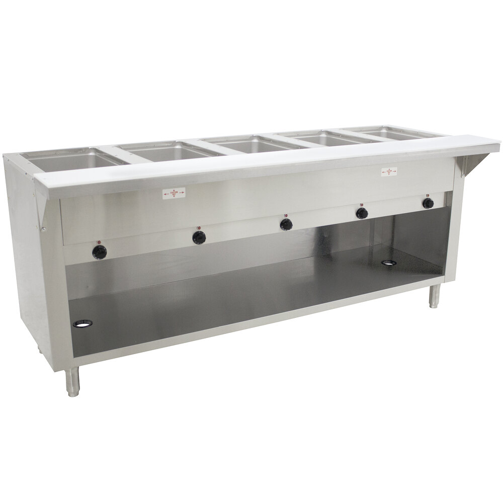 Advance Tabco HF-5E-240-BS Five Pan Electric Hot Food Table with ...