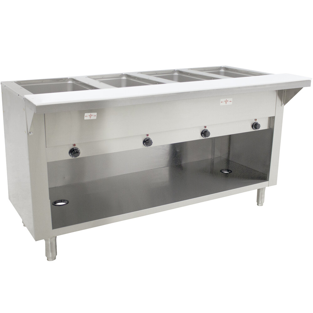 Advance Tabco HF-4E-240-BS Four Pan Electric Hot Food Table with ...