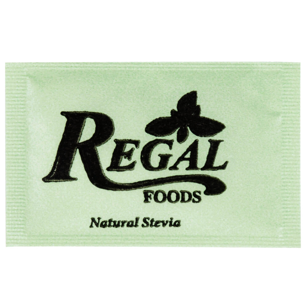 Regal Natural Stevia Sugar Substitute Packet - 1,000/Case