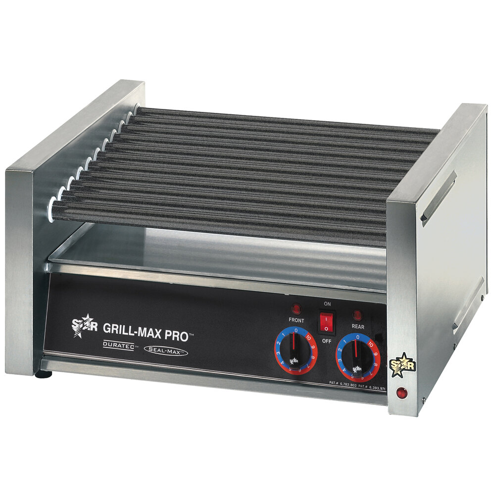 Star Grill-Max Pro 30ST 30 Hot Dog Roller Grill with Analog Controls ...