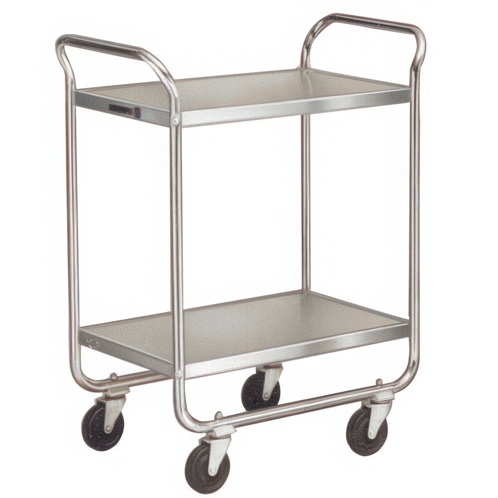 Lakeside 4938 Heavy-Duty Stainless Steel Two Shelf Handler Series ...