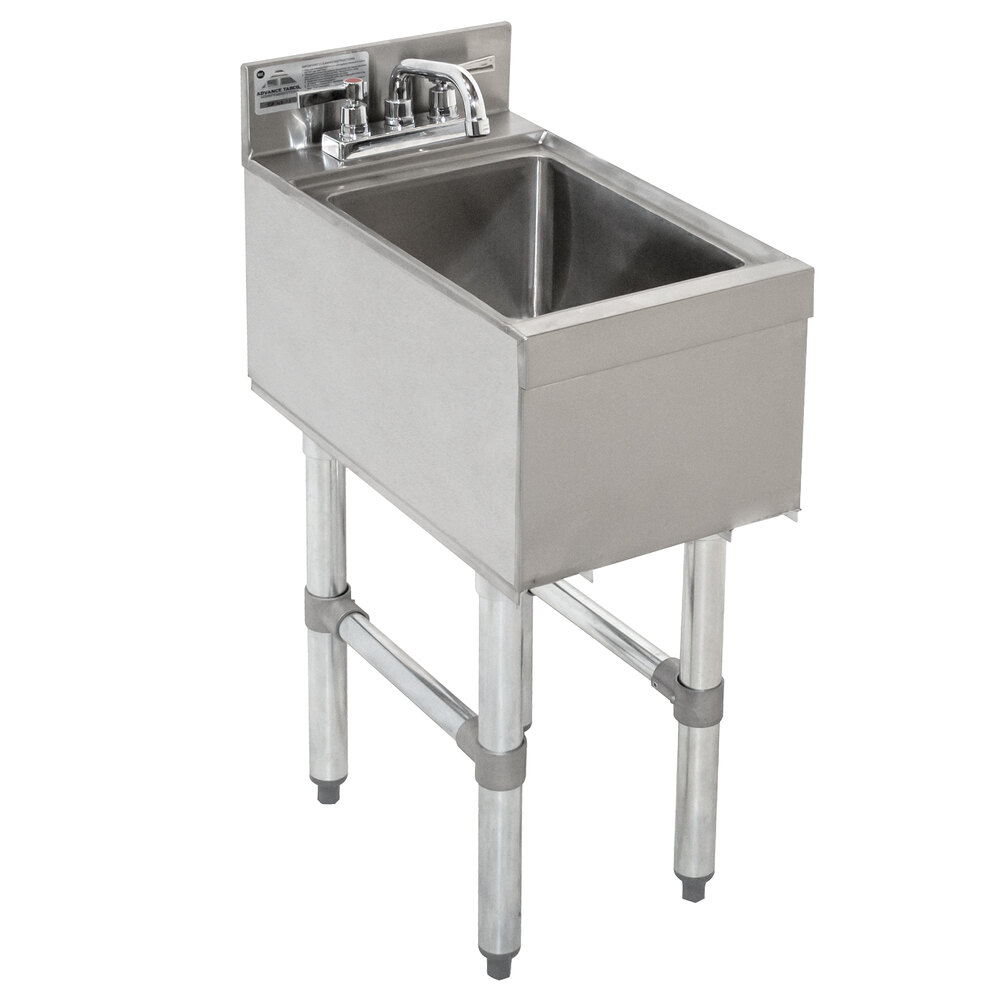 Advance Tabco CR-HS-12 Stainless Steel Underbar Hand Sink with Deck ...