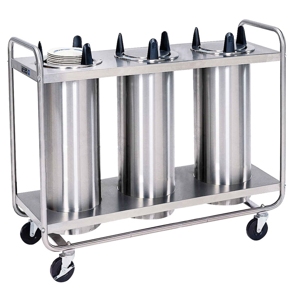 Lakeside 8306 Stainless Steel Heated Three Stack Plate Dispenser for 5 ...