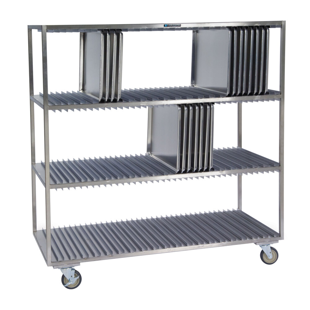 Lakeside 848 Stainless Steel Sheet Pan Drying Rack - 120 Pan Capacity
