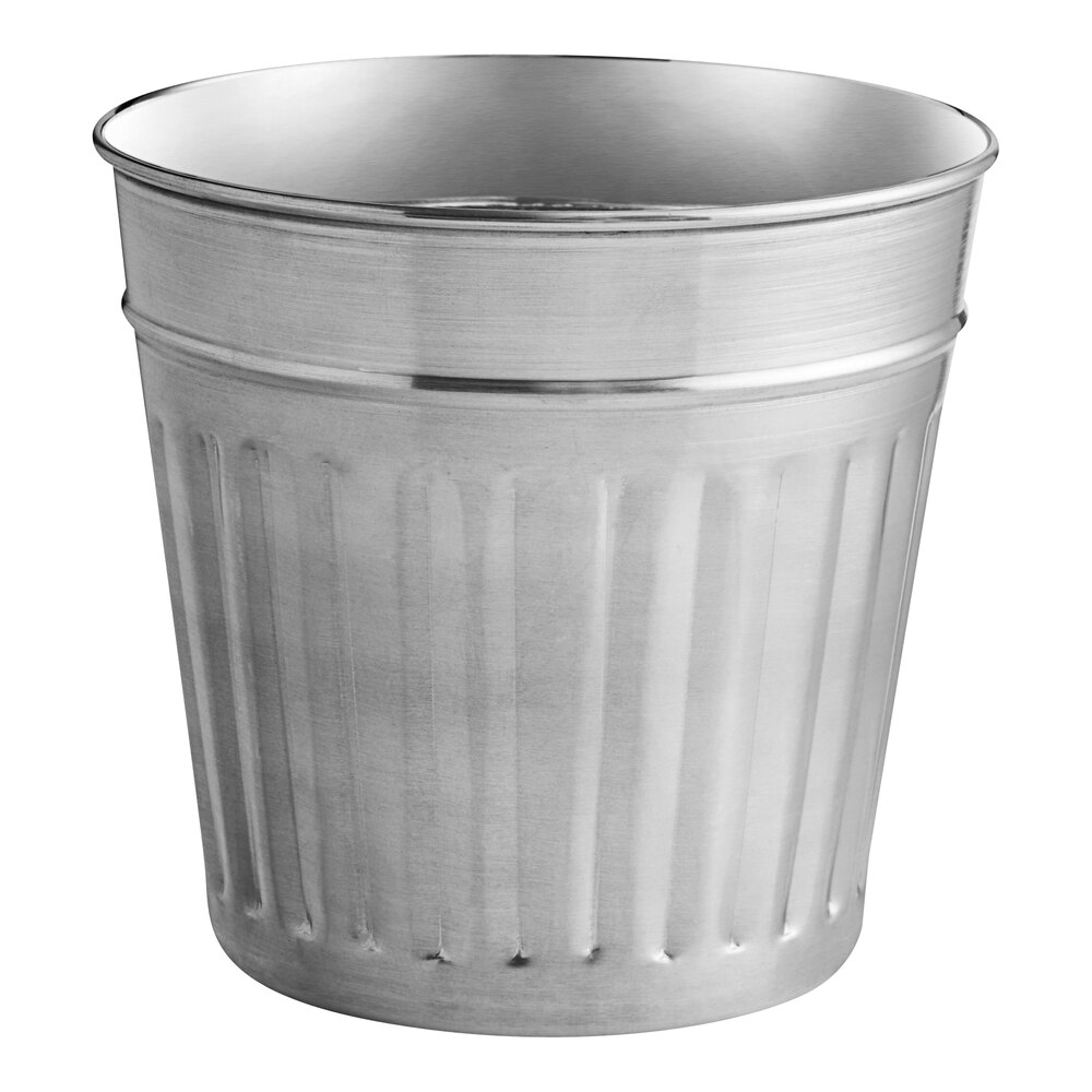 American Metalcraft OSCAR3 66 oz. Mini Stainless Steel Round Trash Can